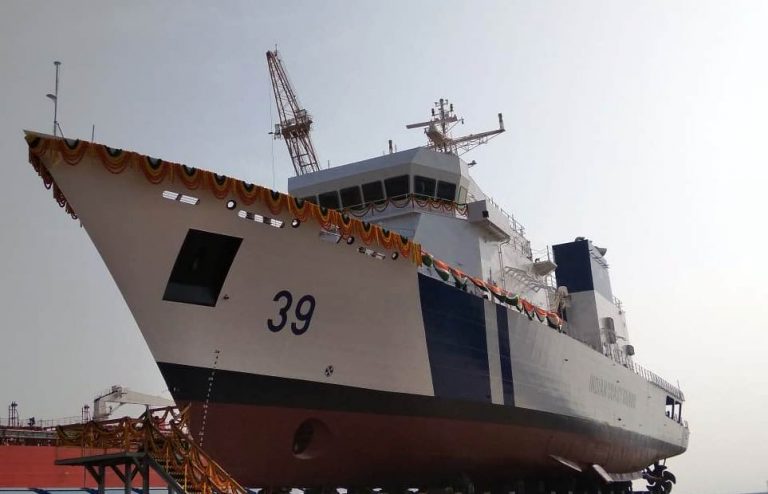 Coast Guard's offshore patrol vessel launched - The Canara Post