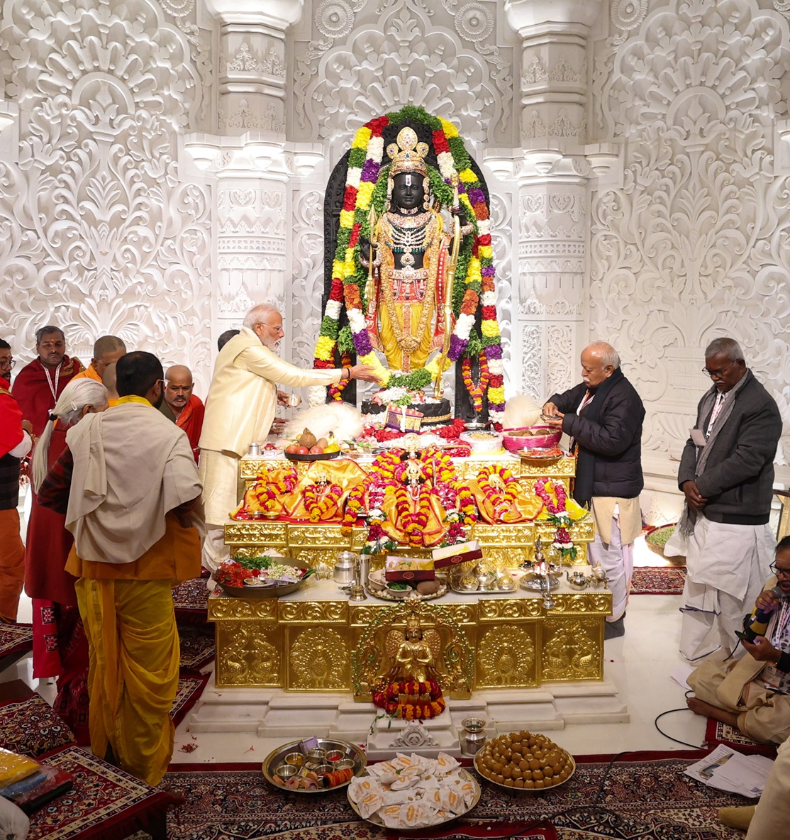 Prime Minister shares video of Ram Mandir inauguration in Ayodhya - The ...