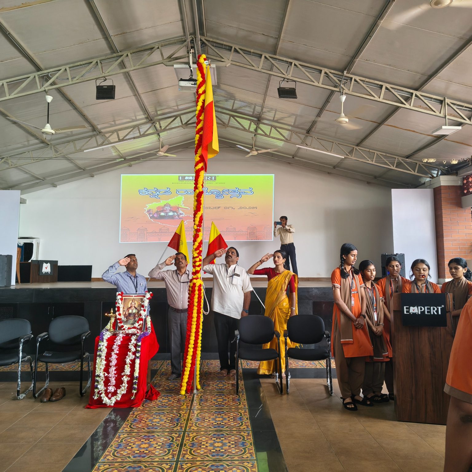 Expert PU College Celebrates Rajyotsava with Cultural Fervour and Pride ...